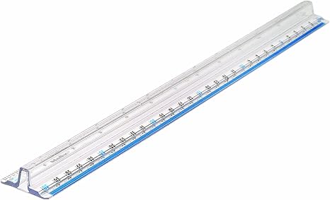 Helix 12 inch 30cm Finger Grip Ruler : Amazon.co.uk: Stationery ...