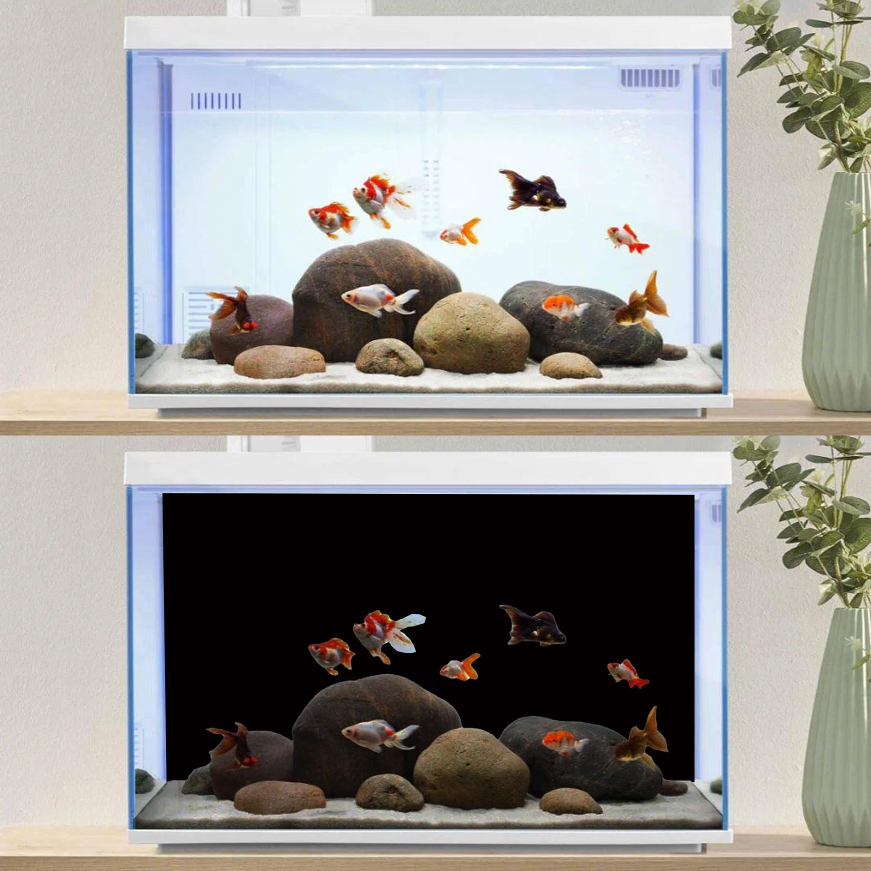 Snapklik.com : Black Fish Tank Background 30x18 Inch Black Fish Tank ...