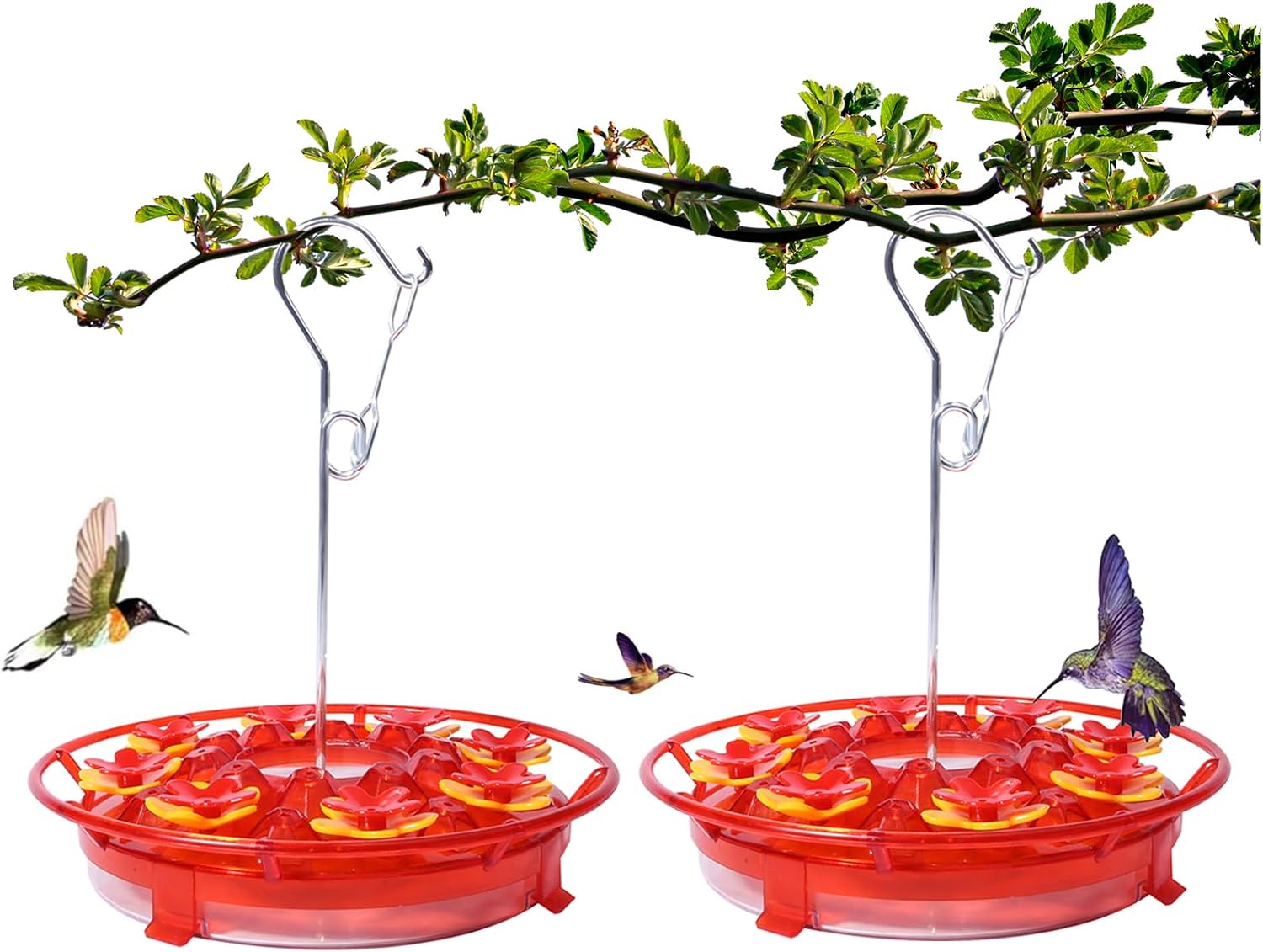 Amazon.com : 2-Pack Hummingbird Feeder - Hummingbird Feeders for ...