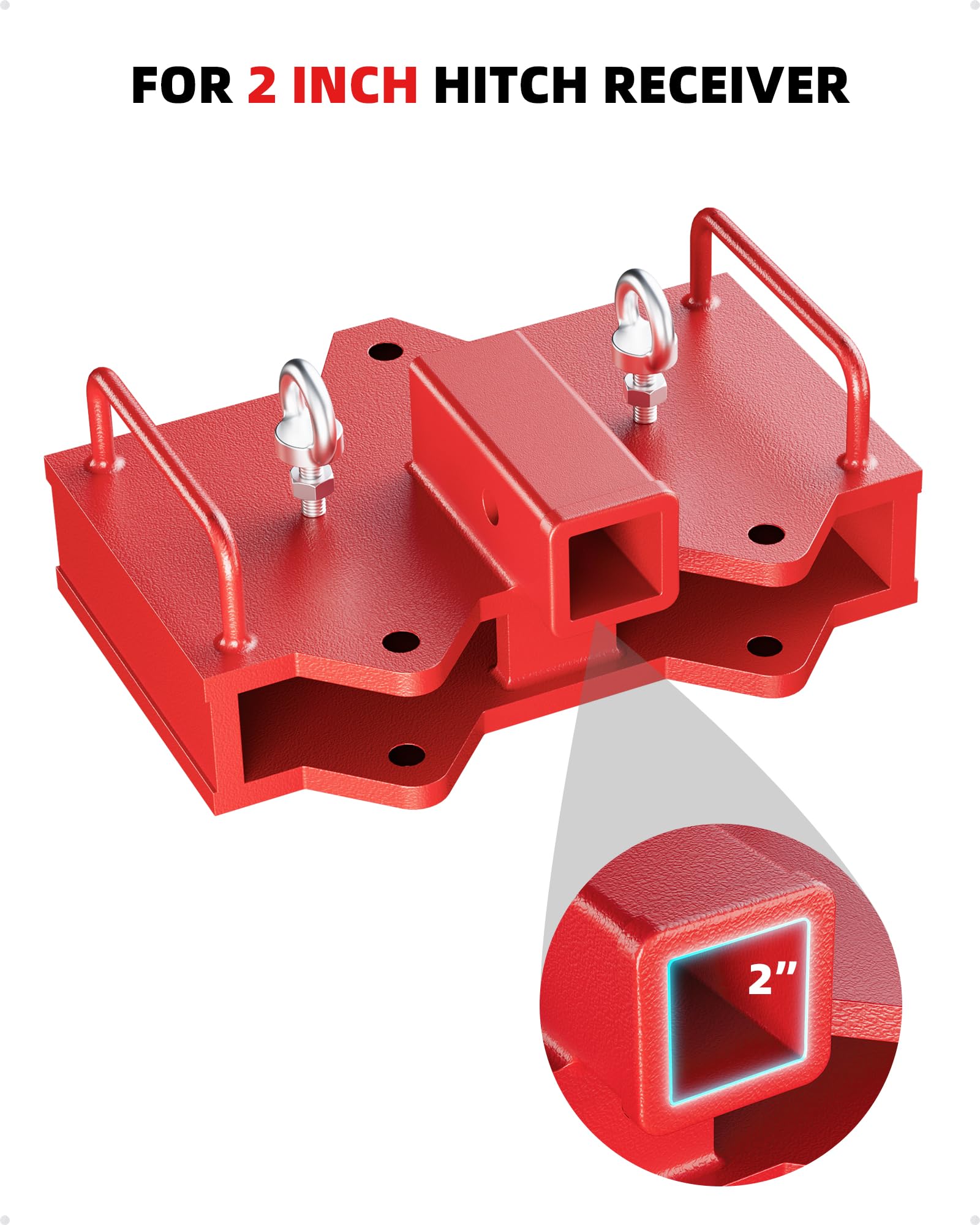 Snapklik.com : DEXSO 2 Inch Forklift Trailer Hitch Receiver For Dual ...