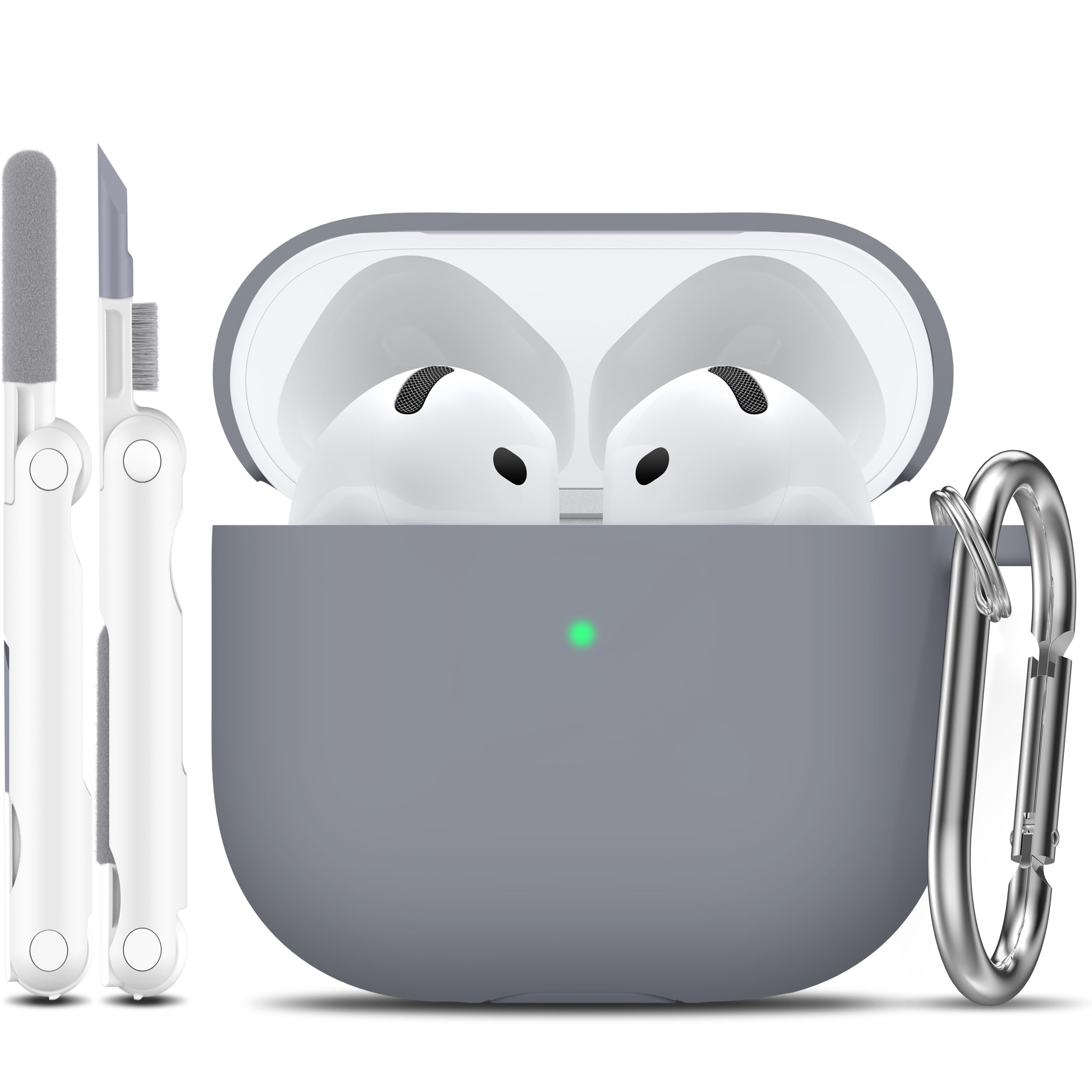 Amazon.com: R-fun for AirPods 4th Case Cover with Cleaner Kit, Soft ...