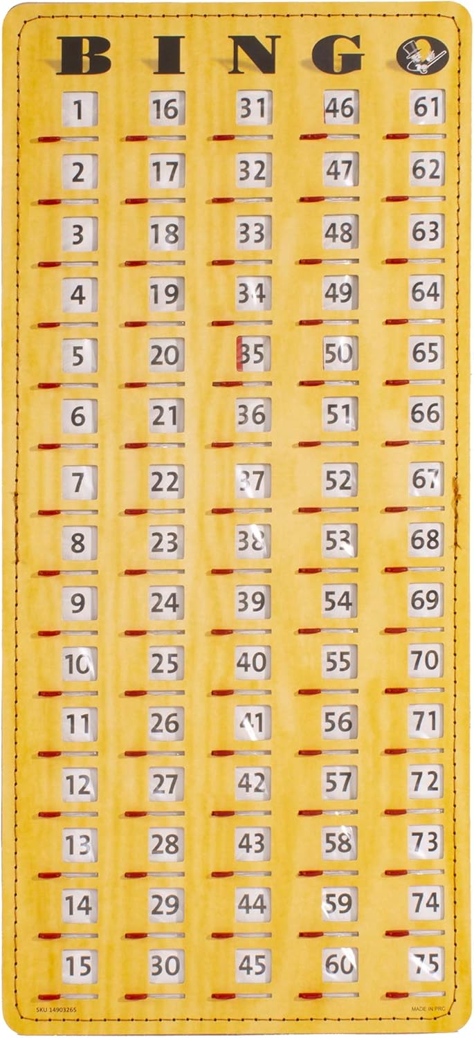 Amazon.com: MR CHIPS Jam-Proof Finger Tip Master Bingo Card with ...