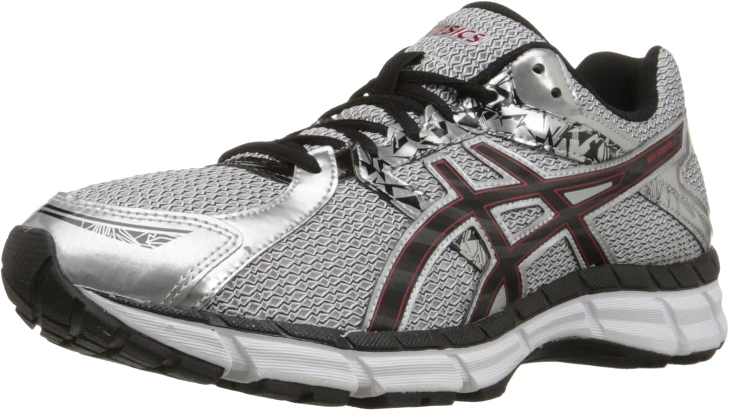 Amazon.com | ASICS Men's Gel Excite 3 Running Shoe, Silver/Black/Red ...