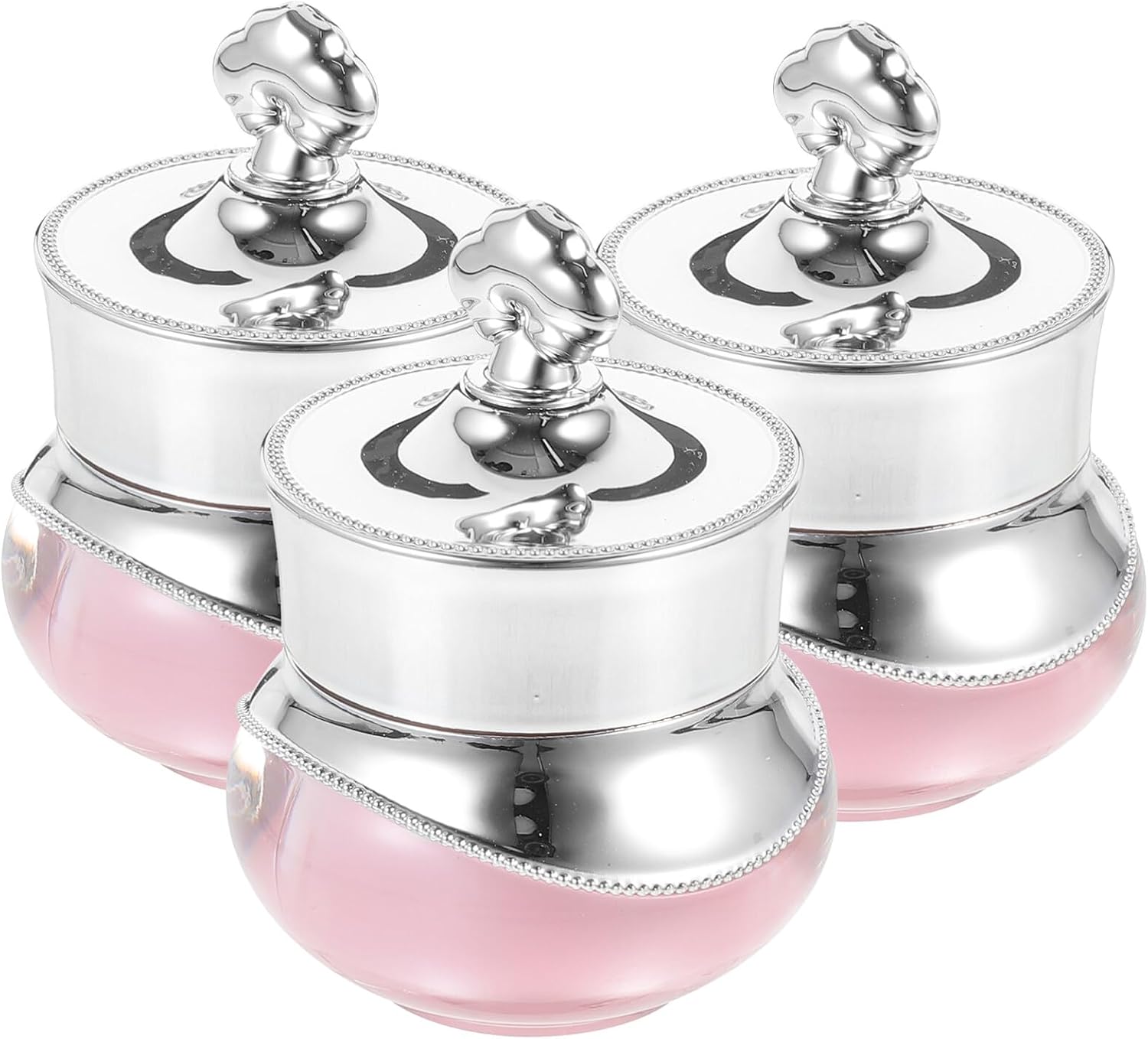 Amazon.com: FOMIYES Empty Cream Jars, 3pcs Refillable Cream Bottles ...