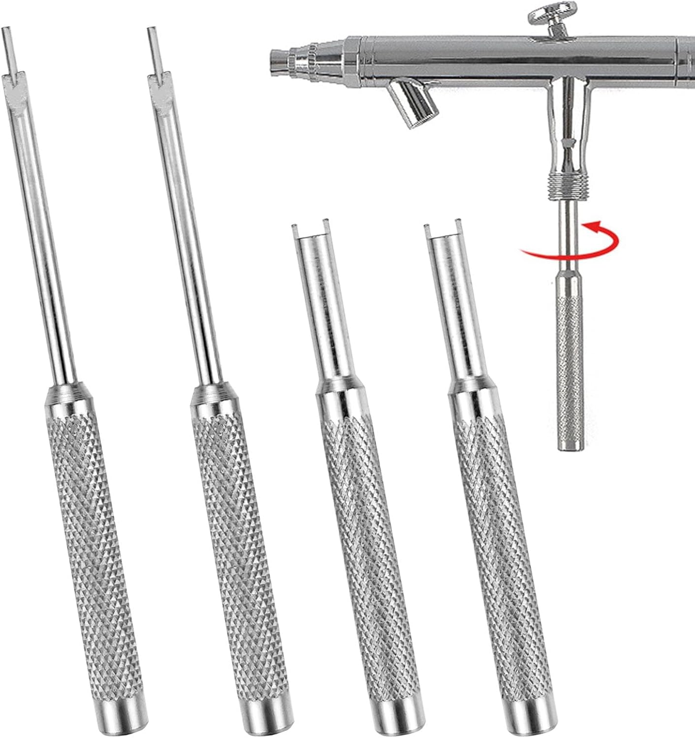 2 Set Air Brush Tools, Needle Packing Nut or Valve Screw Replacement ...