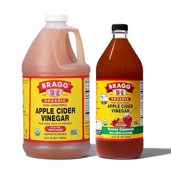 Amazon.com : Bragg Organic Apple Cider Vinegar with the Mother (64 fl ...