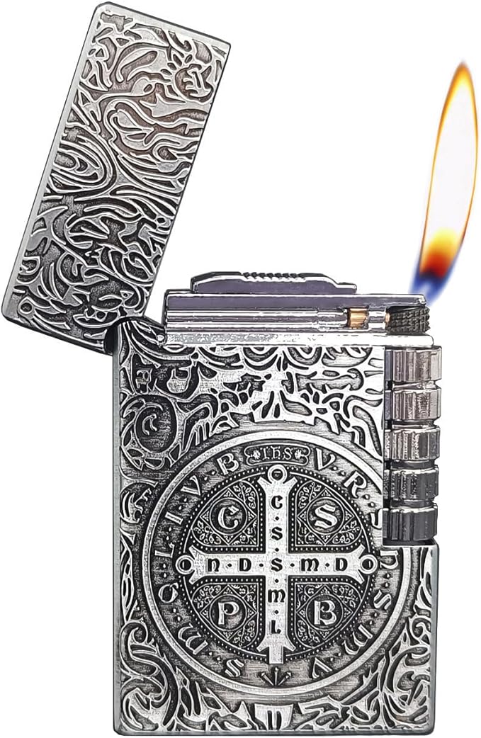 Amazon.com: Butane Lighter, Unique Side Wheel Trench Lighter ...