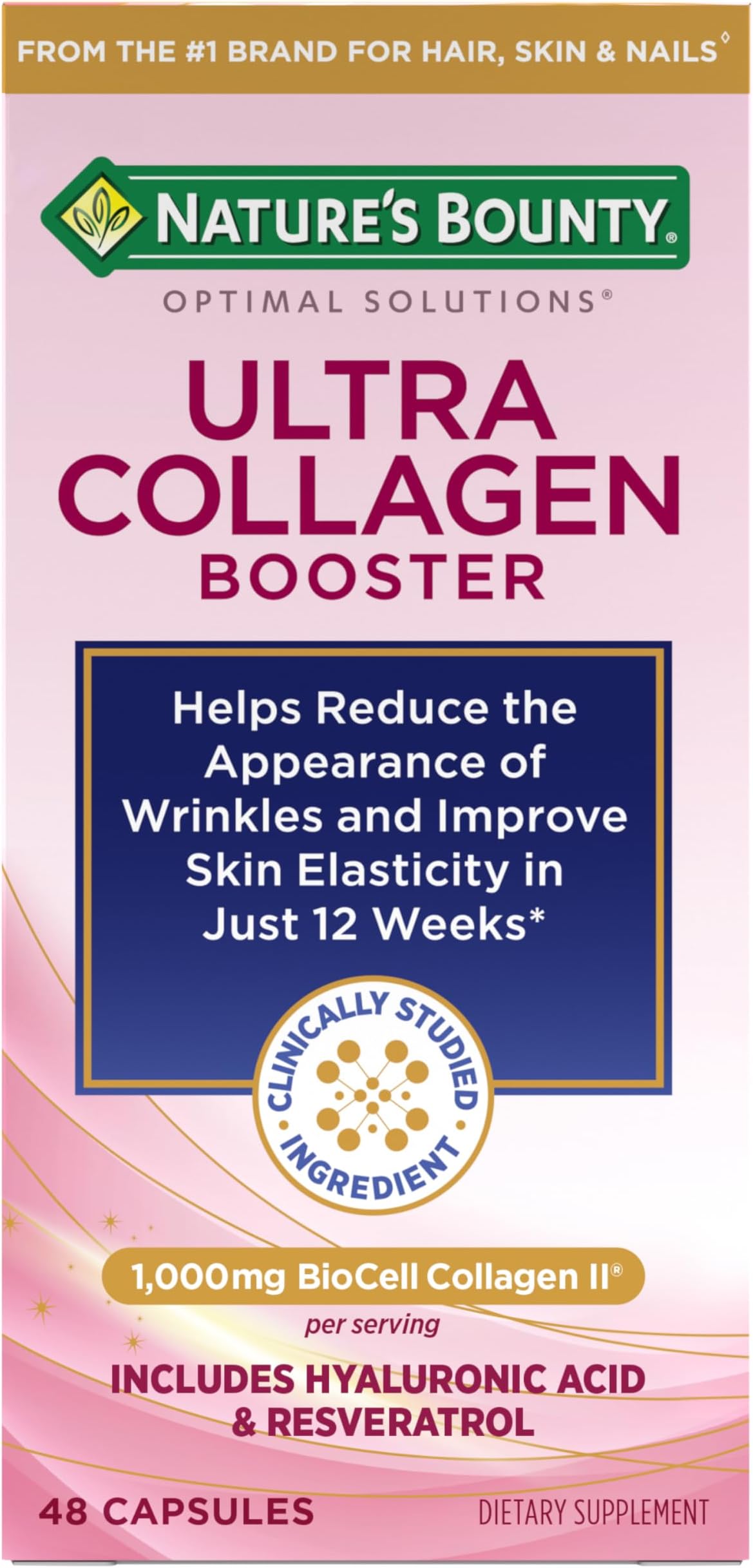 Amazon.com: Nature's Bounty Optimal Solutions Ultra Collagen Booster ...
