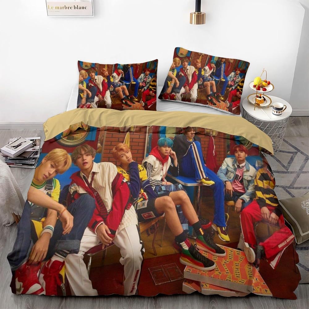 Amazon.com: MattUi K-Pop Idol 3D Printed Bedding Set, Kids Youth Duvet ...