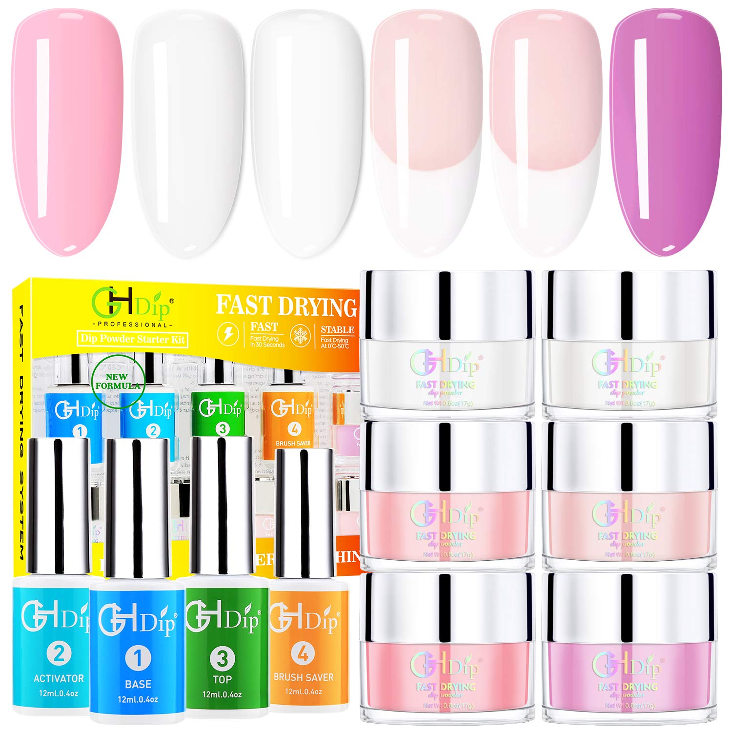 Amazon.com : Dip Powder Nail Kit Acrylic Nail Dip Powder Kit G641 (5 ...