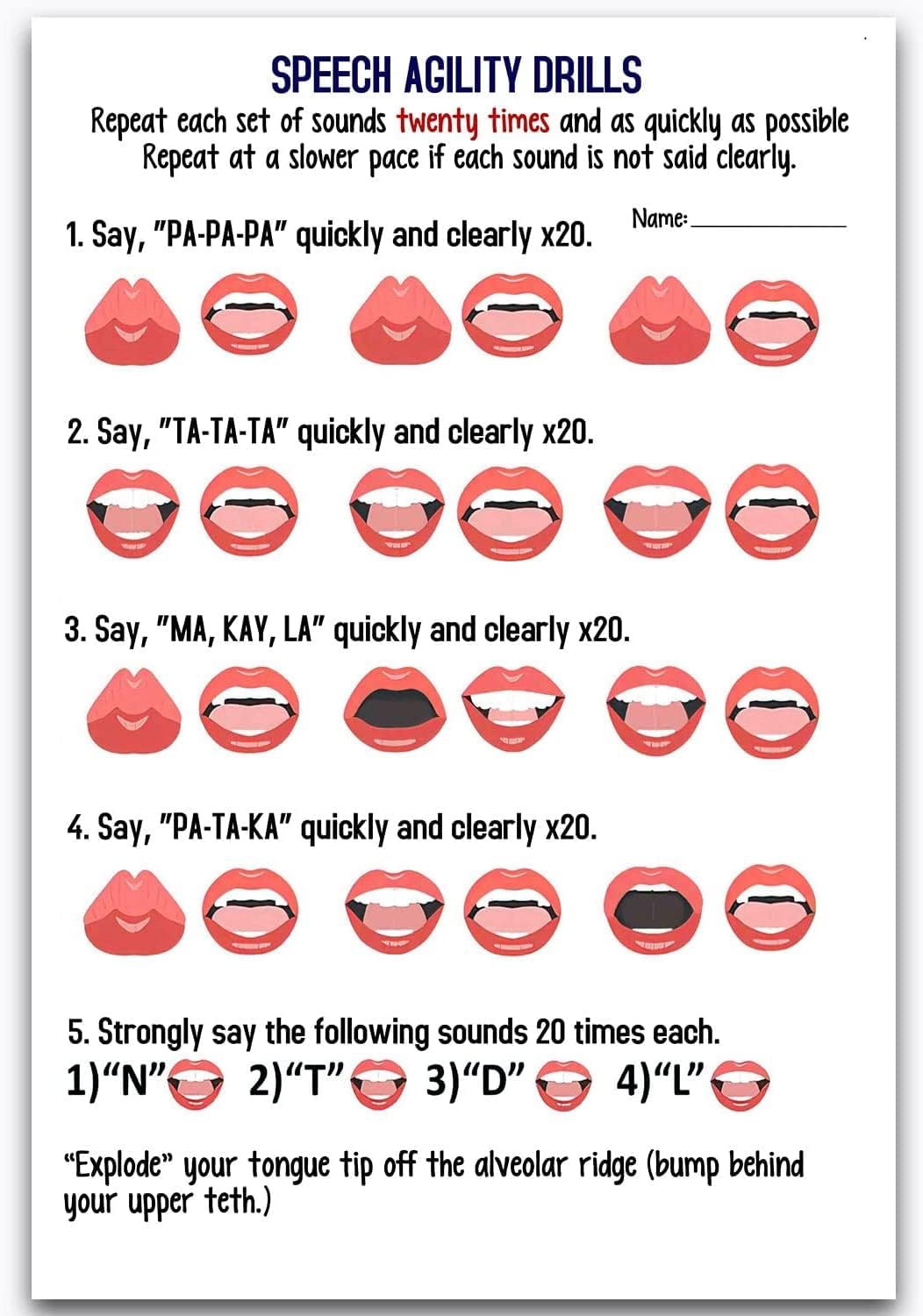 Amazon.com: Speech Agility Drills Knowledge Metal Signs Vintage Wall ...