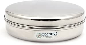 Coconut Stainless Steel Sleek Chapati Box/Chocolate Box/Multi-Purpose ...