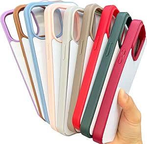Amazon.com: JUSTRY 5PCS Sublimation Blank Phone Case Bulk Covers Compatible with iPhone 14 Plus ...