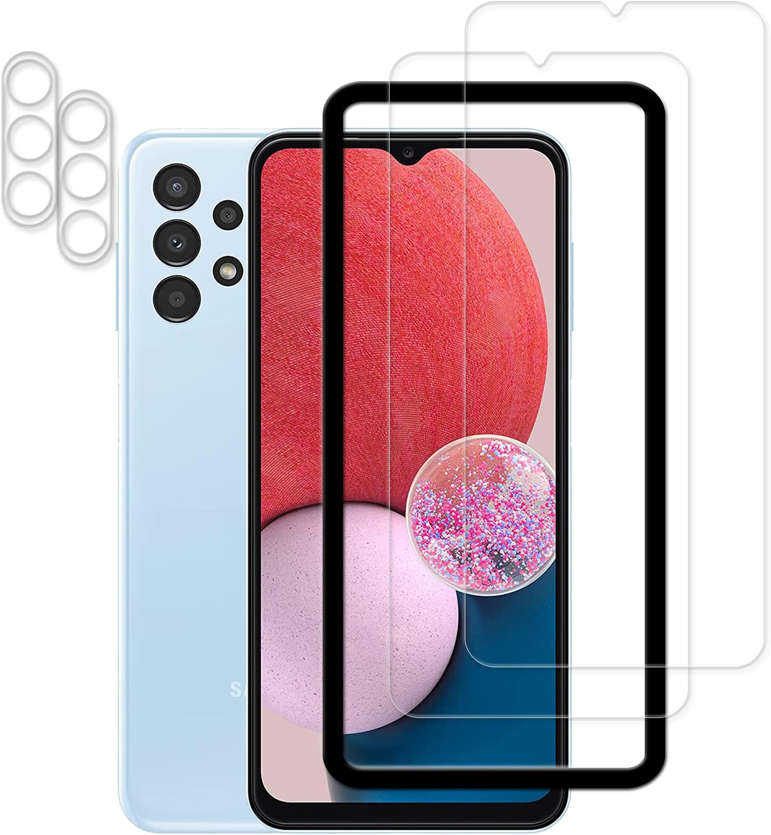 Amazon.com: BYIUIHS [2+2] Pack Matte Screen Protector Designed for ...