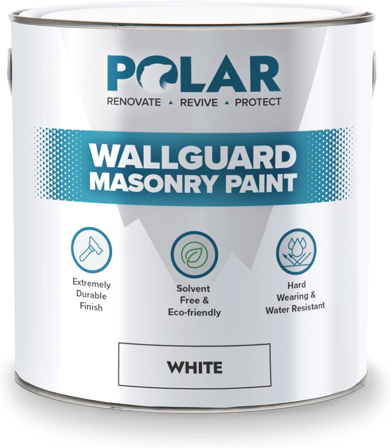 Polar Premium Wallguard Masonry Paint - White - 2.5 Litre - Exterior ...