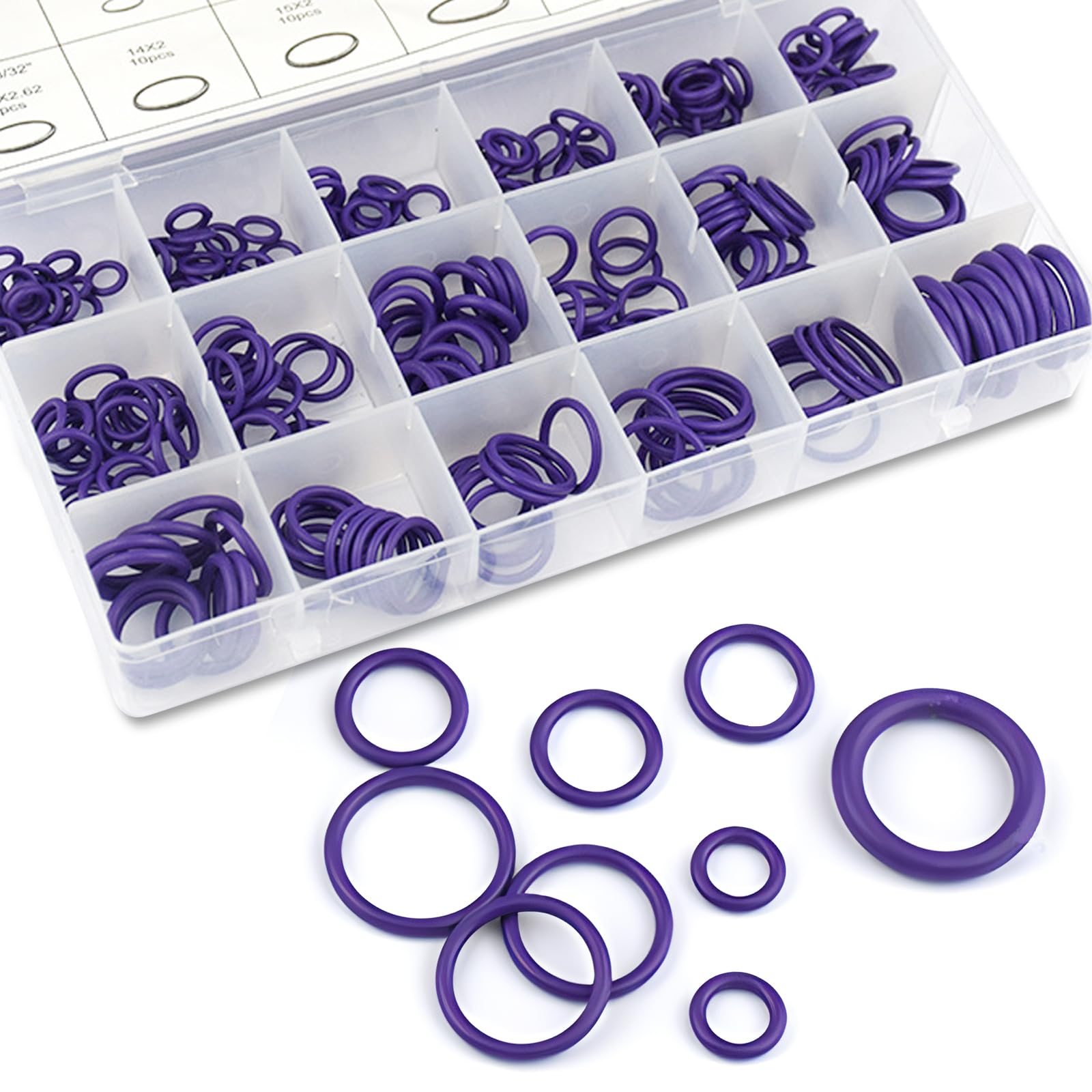 Car Ac Repair 270-Piece Car AC Compressor Seal Ring Kit - 18 Sizes ...