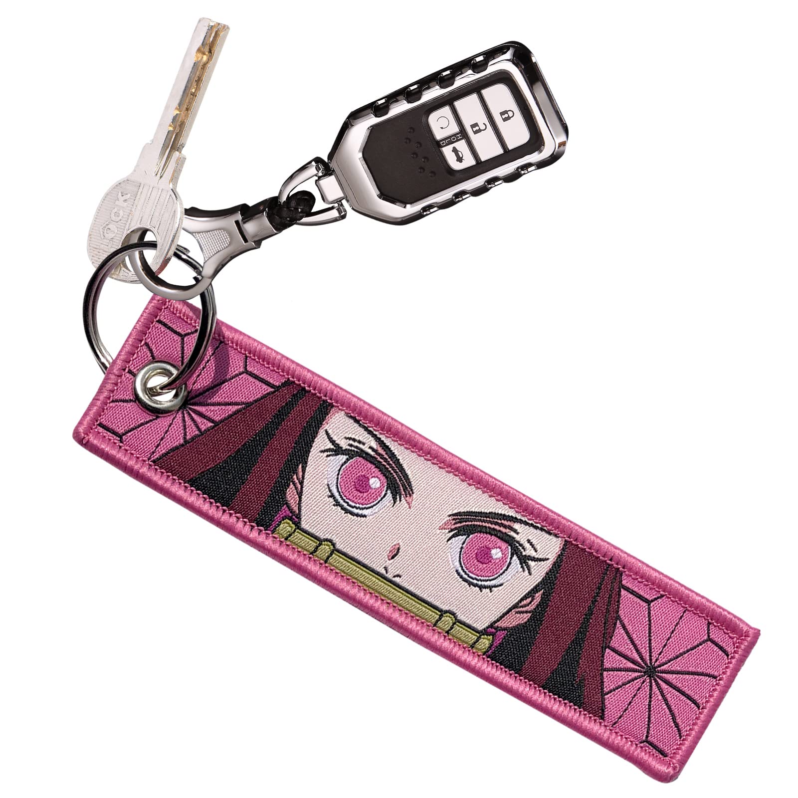 1pack Anime Keychains Demon Slayer Nezuko Anime Jet Tags For Keys ...