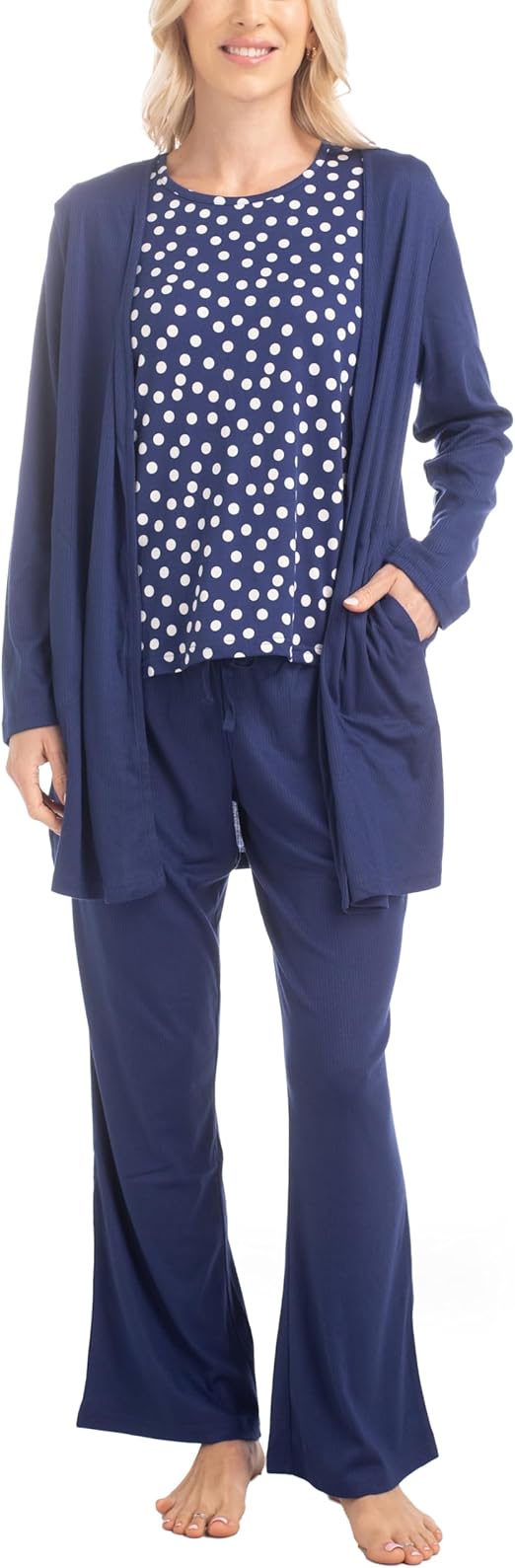 MUK LUKS Anything 3 Piece Sleep and Lounge Set, Pajamas, Multiple Sizes ...