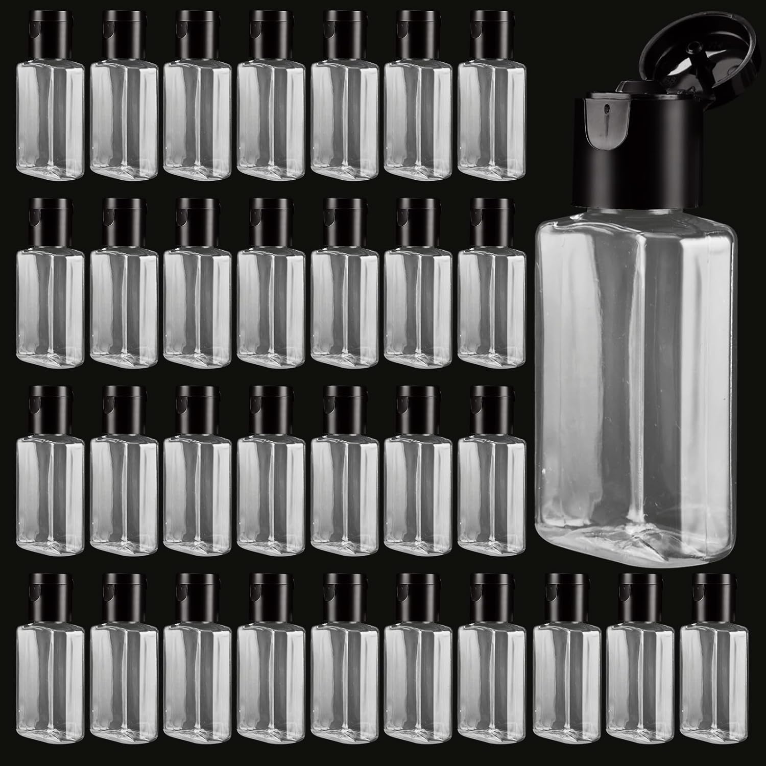 Amazon.com: 100PCS Travel Size Bottles 1oz Mini Travel Shampoo Bottles ...