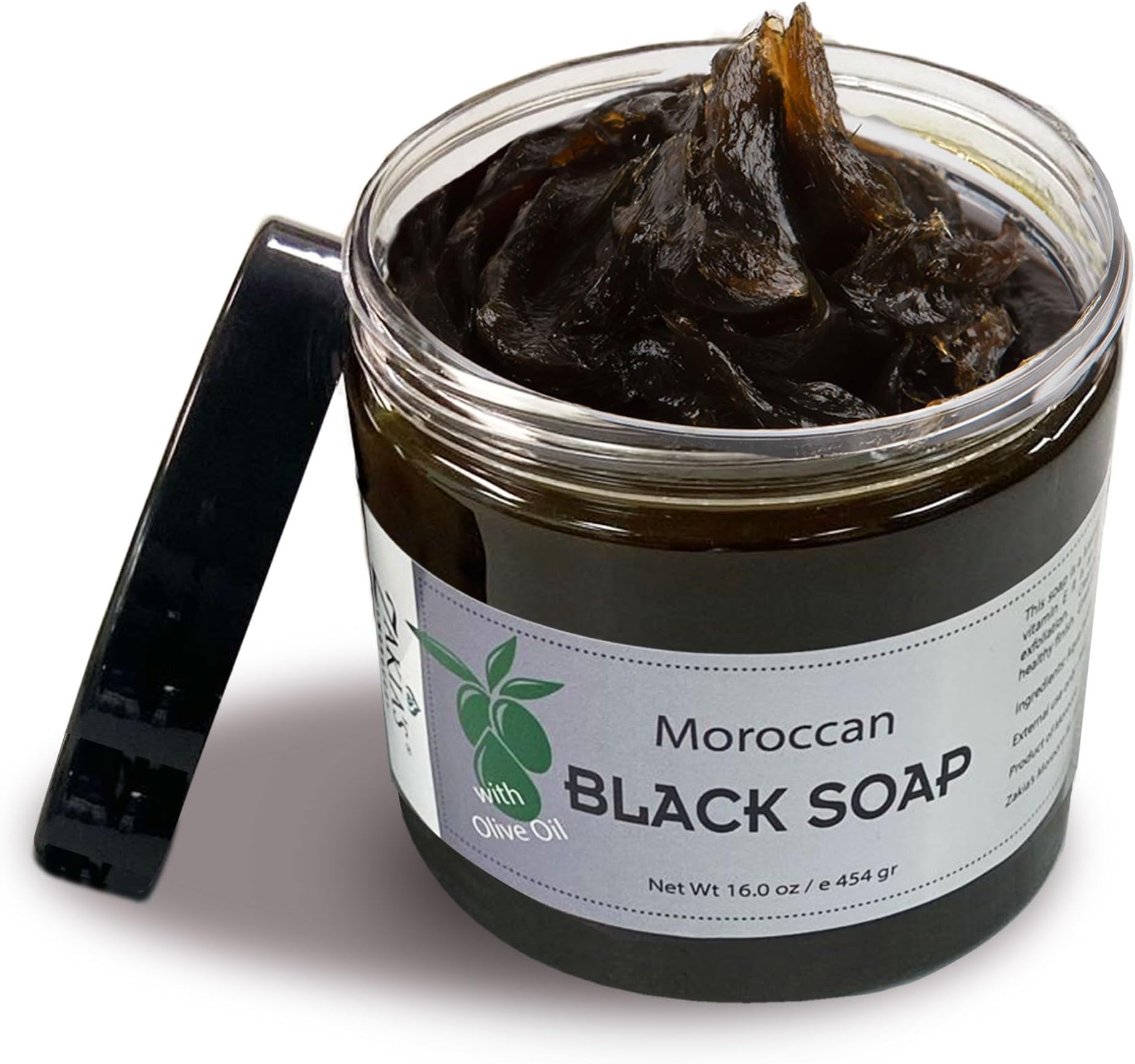 Amazon.com : FERIHA Moroccan Black Soap with Organic Argan Oil, 100% ...