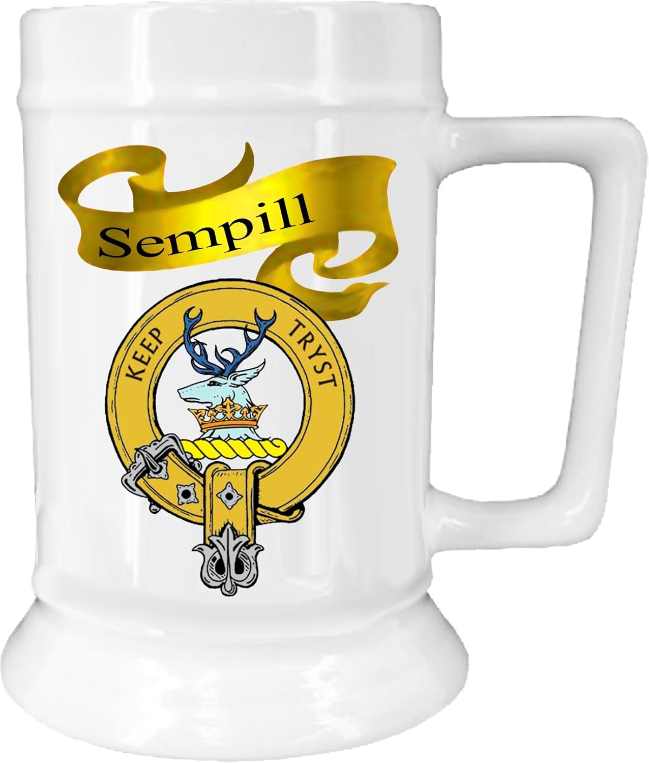Amazon.com | Scottish Clan Sempill on New Ceramic Beer Stein: Beer Mugs ...