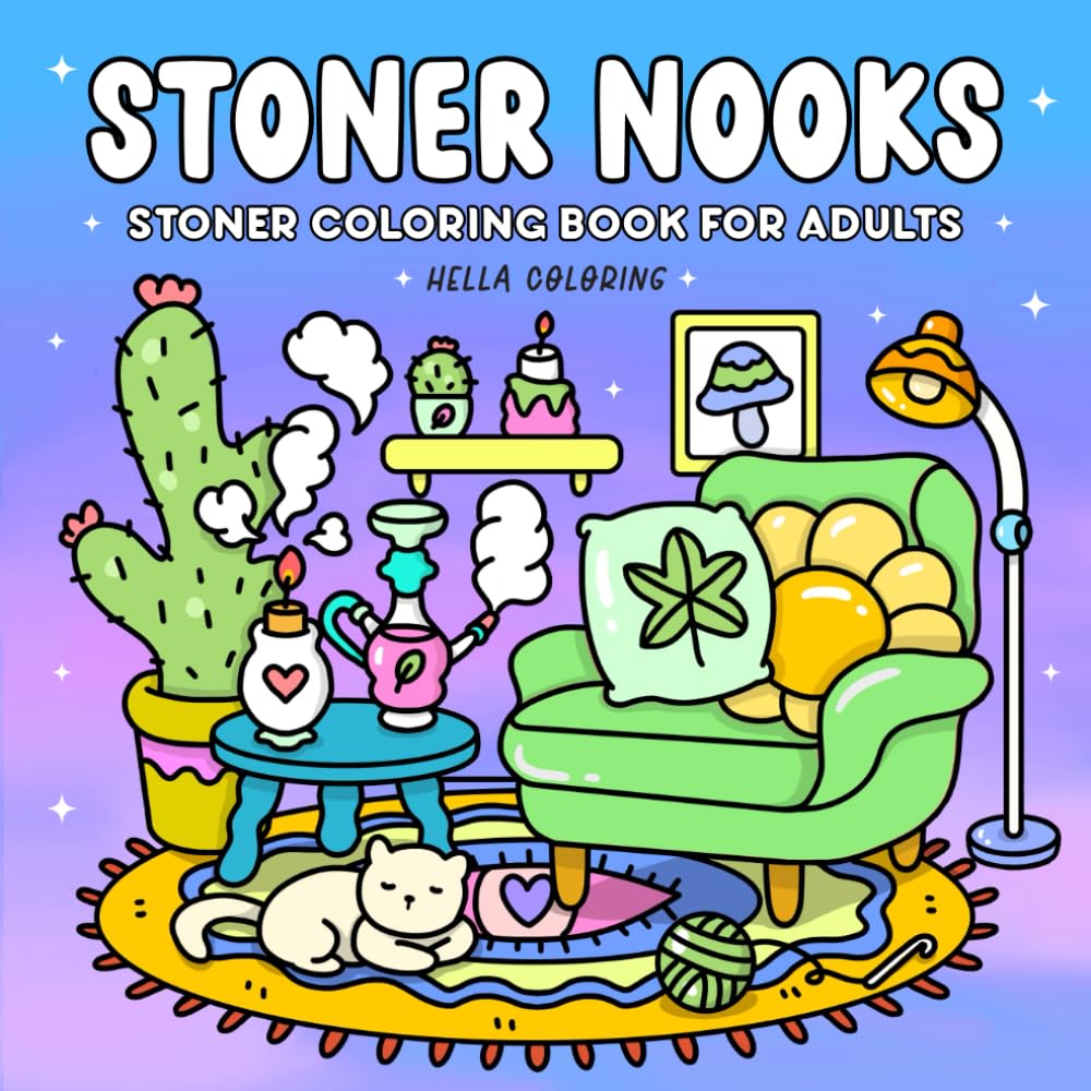 Amazon.com: Stoner Nooks: Stoner Coloring Book for Adults Featuring ...