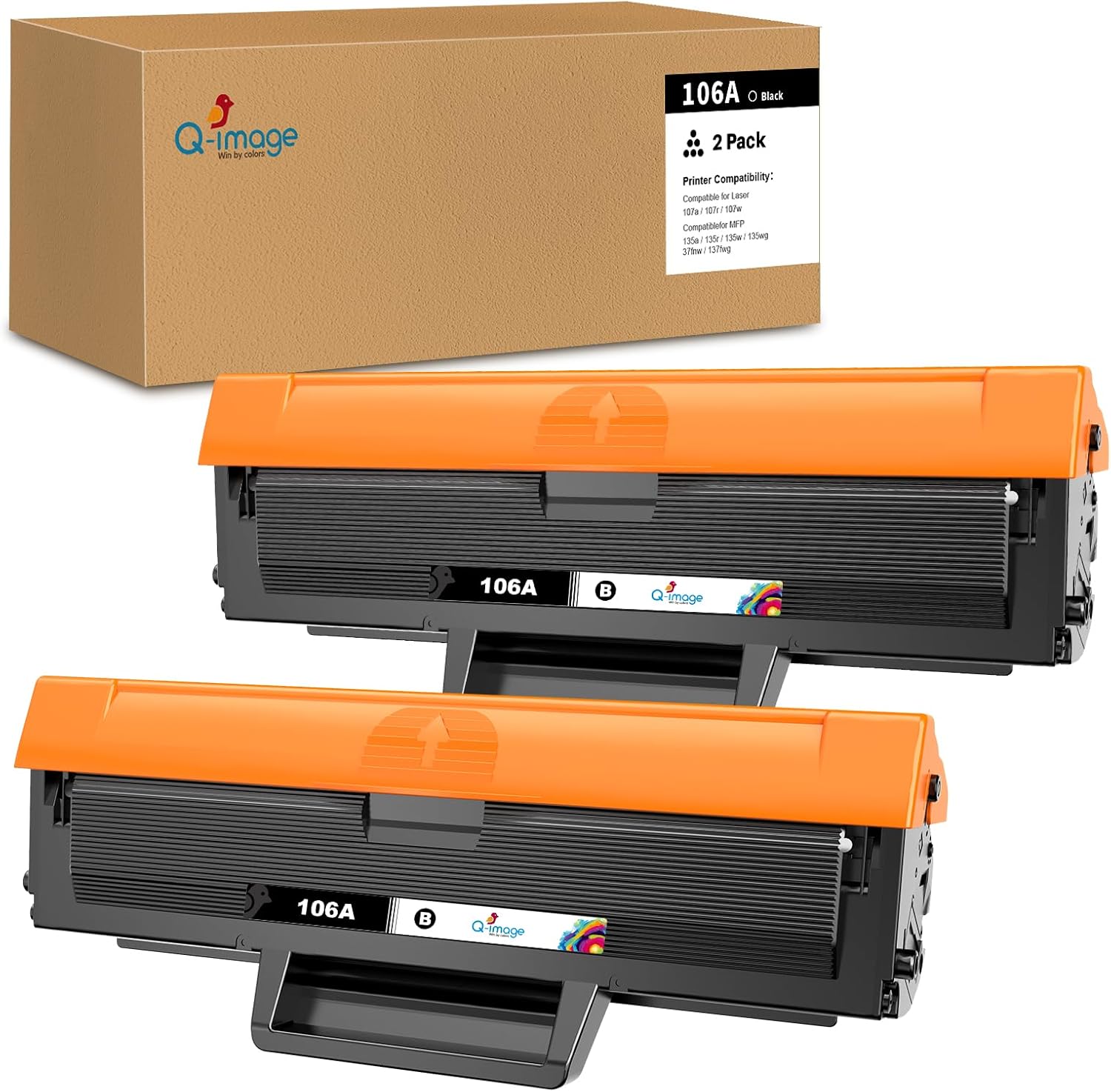 Q-image 106A W1106A Toner Cartridge Compatible for HP 106A W1106A for ...