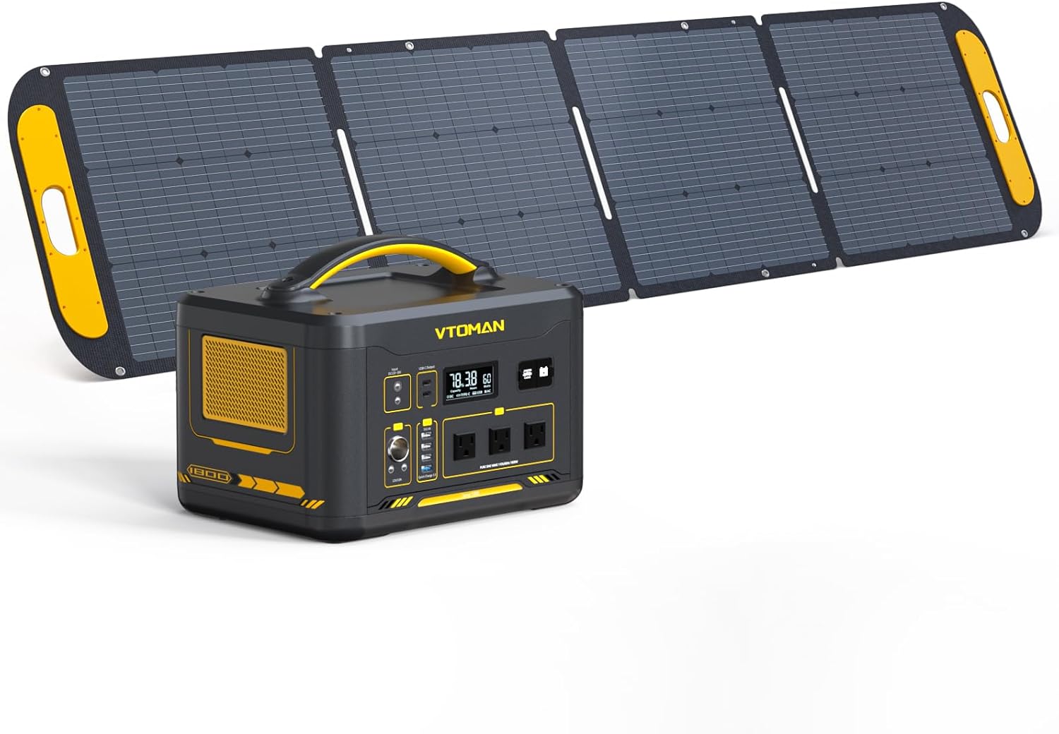 Amazon.com : VTOMAN Jump 1800 Solar Generator with 200W Panels, 1800W ...
