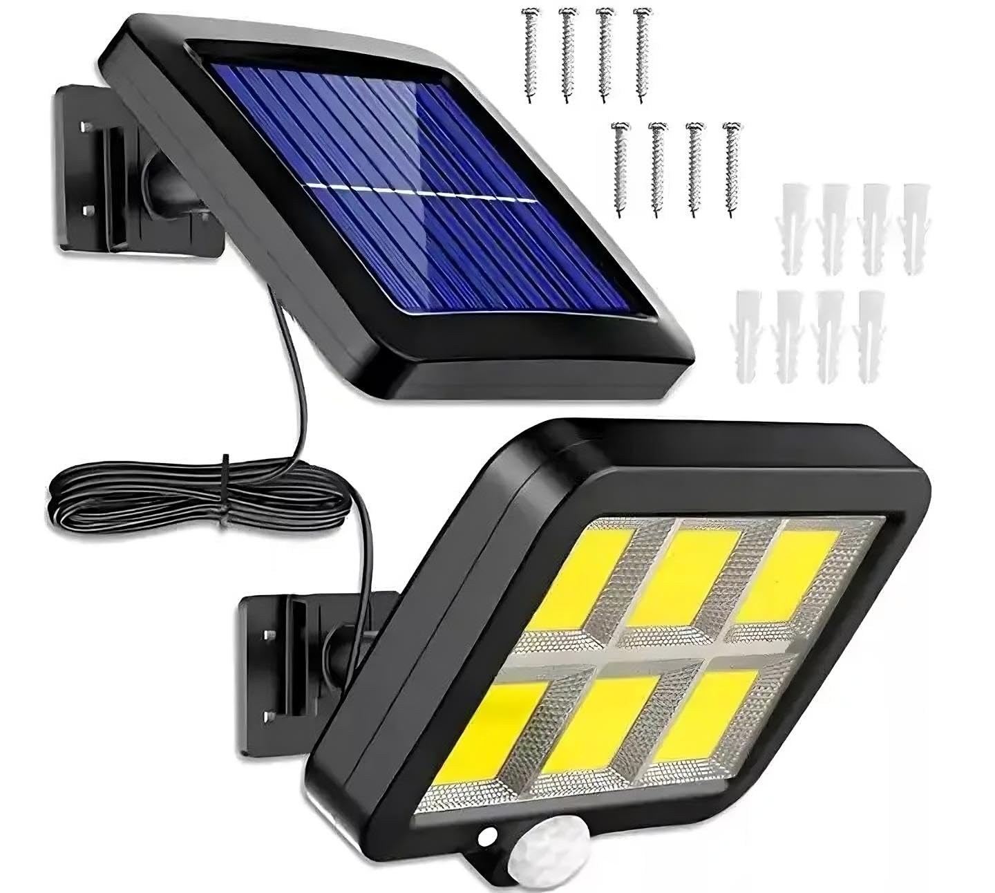 Edtepy Solar Lights with Motion Sensor – Solar Light + Solar Panel ...