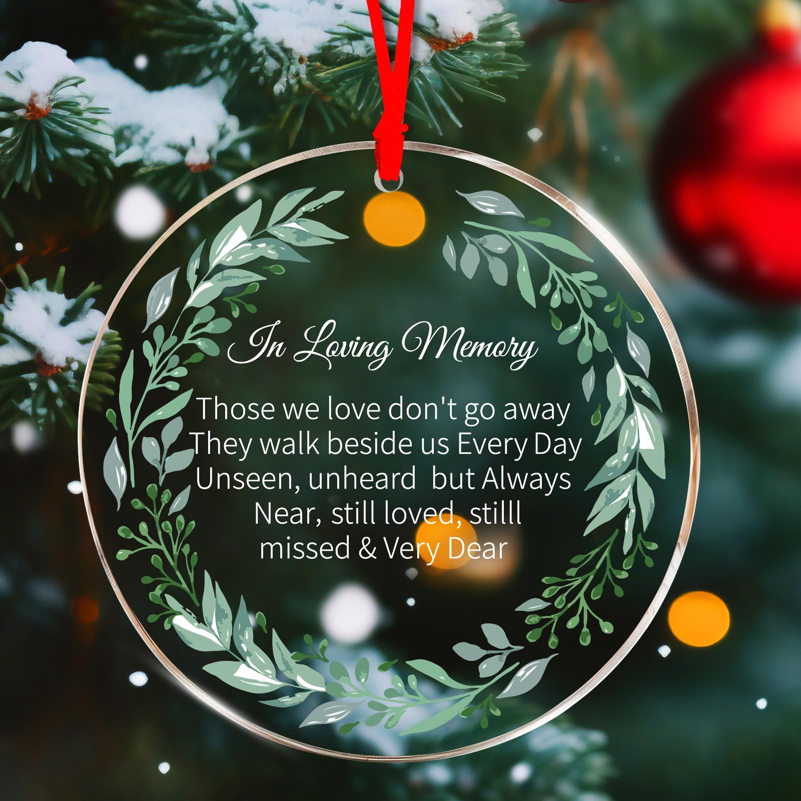 Amazon.com: Loss of Loved One Memorial Christmas Ornament in Memory of ...