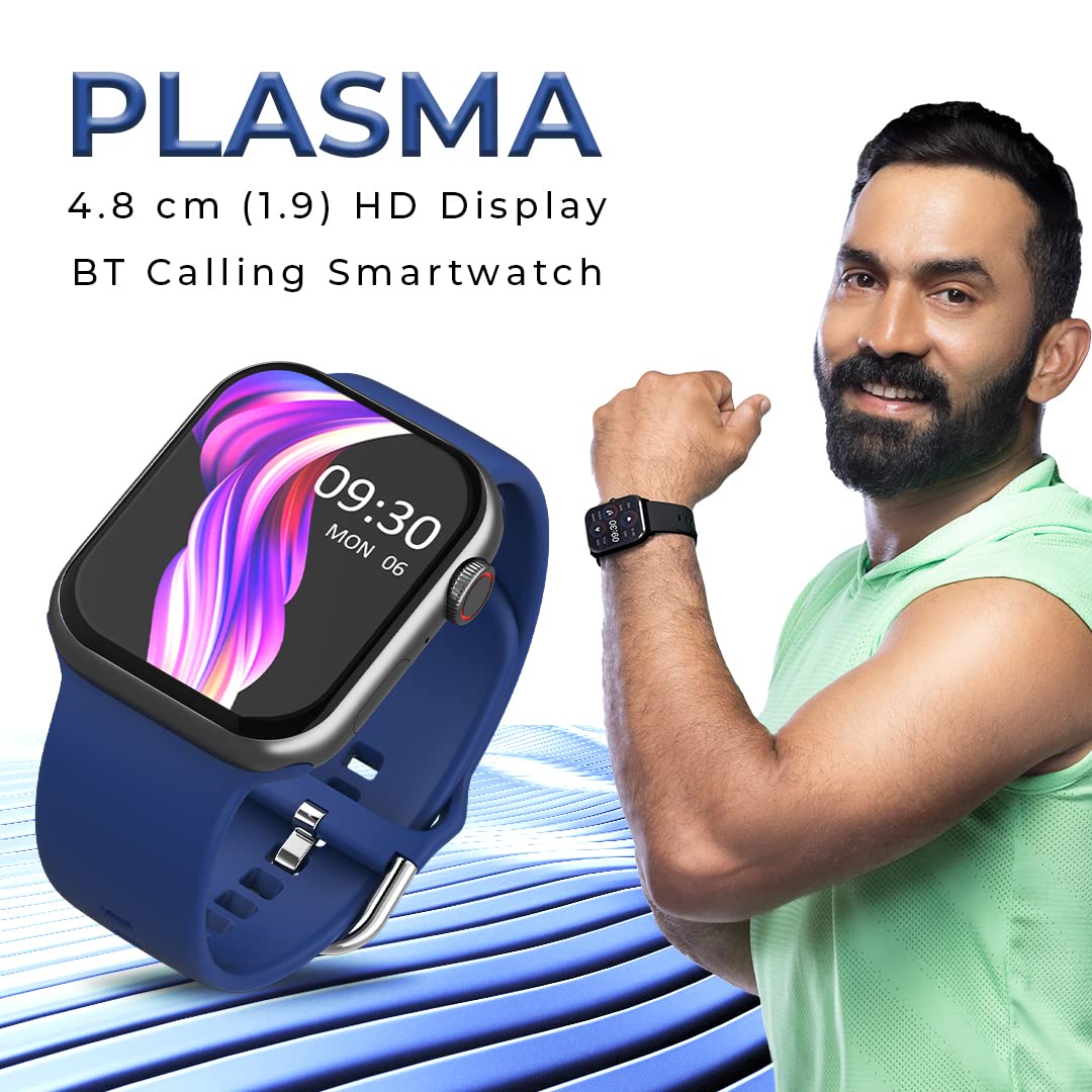 GIZMORE GizFit Plasma Sleek & Stylish Bluetooth Calling Smartwatch 1.9 ...