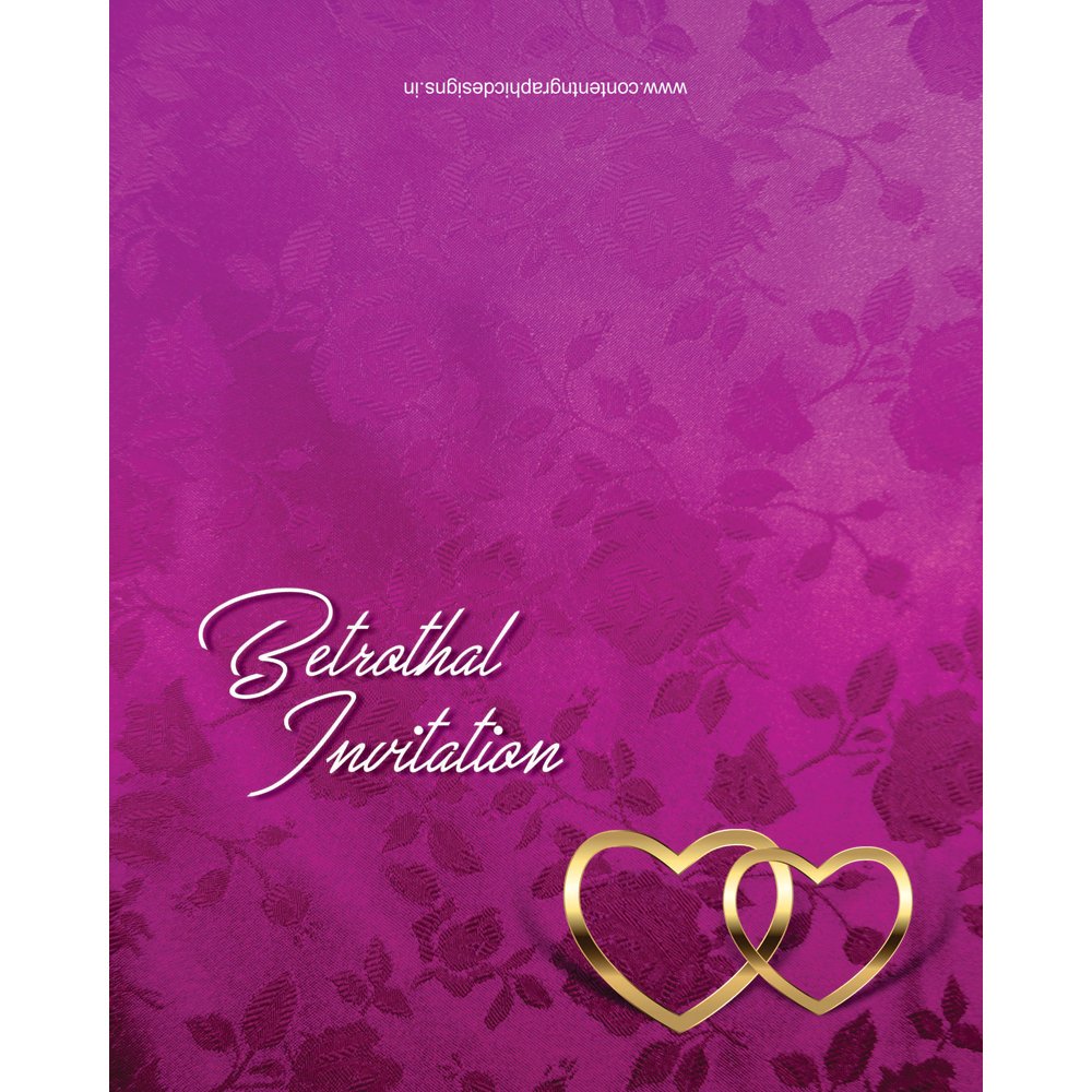 The Invitation Cards Betrothal Invitation Engagement Themed 32 Cards ...