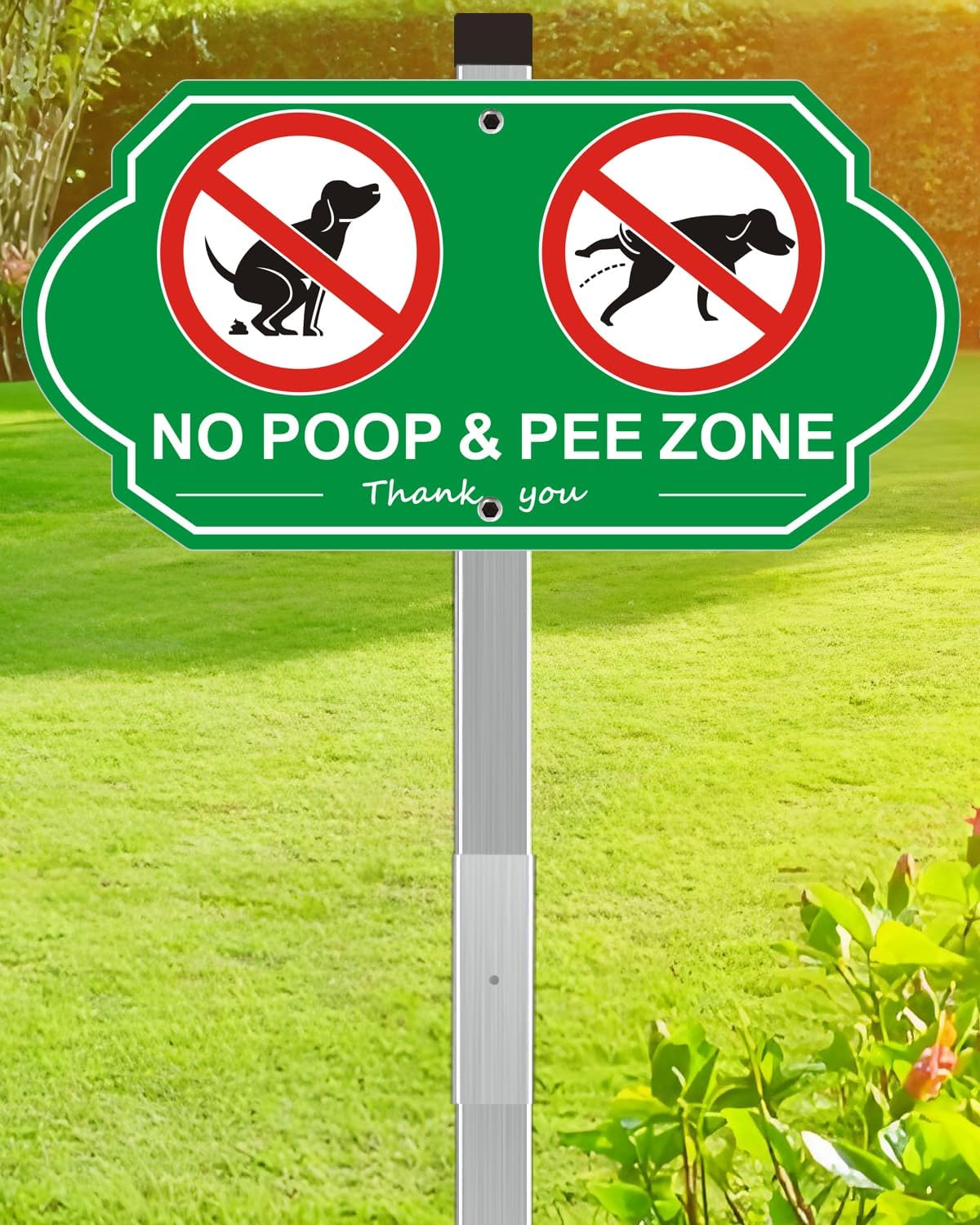 Amazon.com: i-CowFun Heavy Duty Metal Pick Up After Your Dog Sign ...