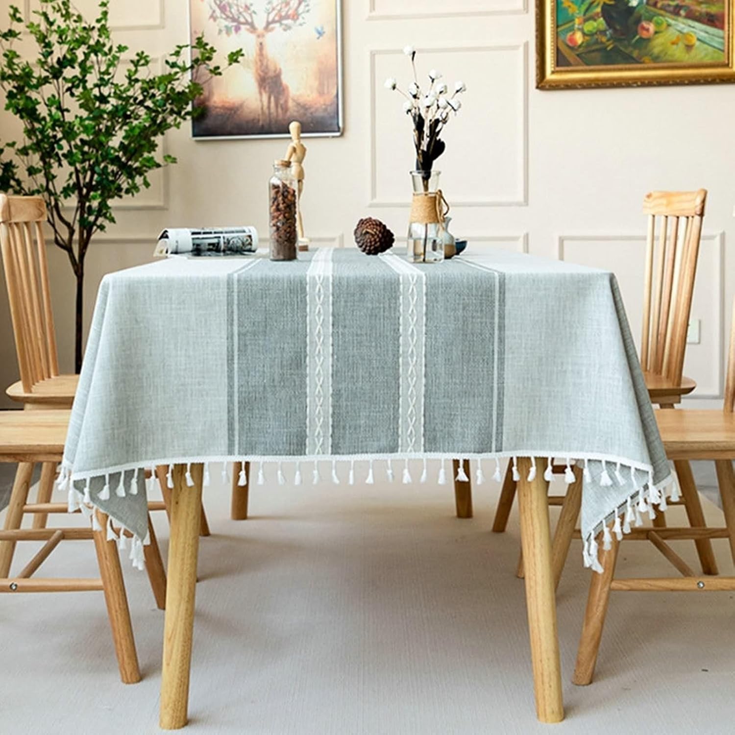 Amazon.com: Calefee Living Room Table Cloth Small 36x36 inch, Polyester ...