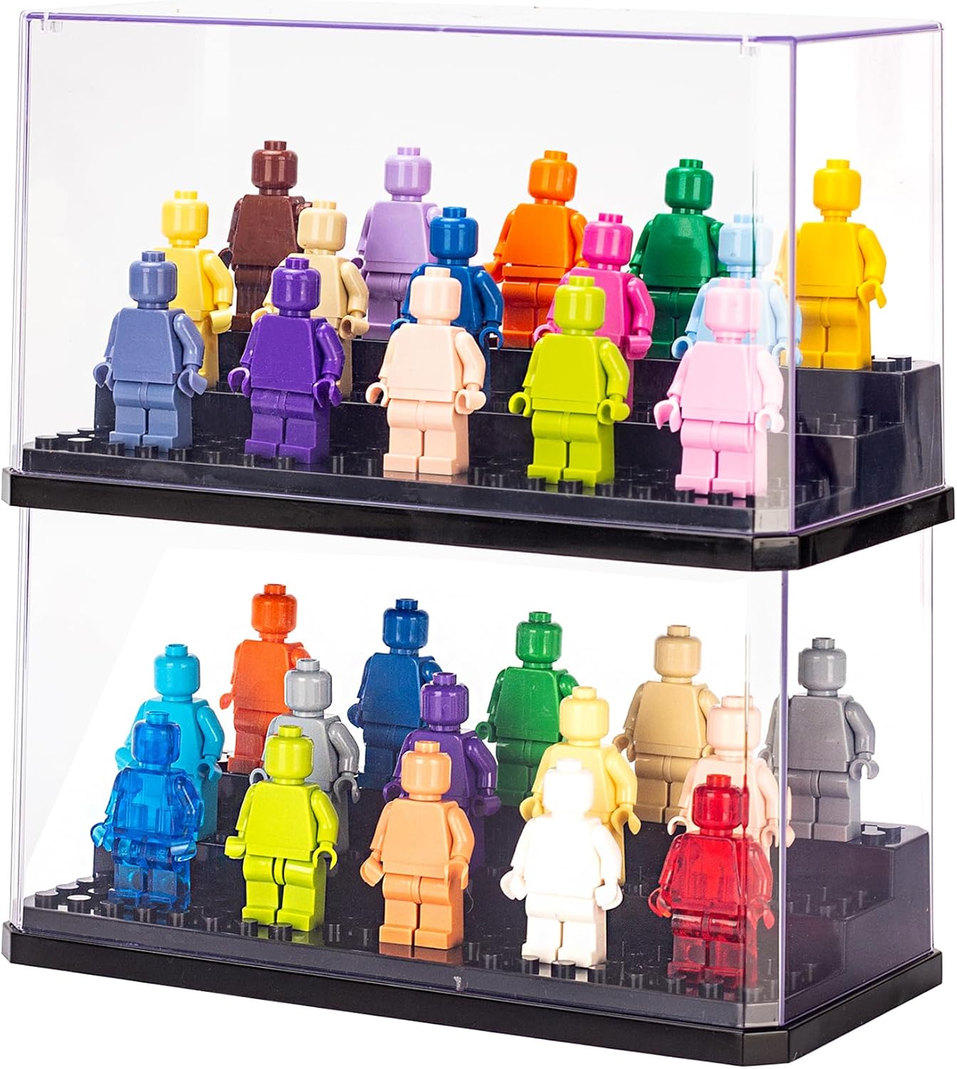 Amazon.com: JOYMOMO 2 Pack Minifigure Display Case Acrylic Mini Figures ...
