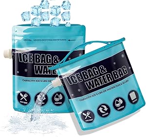 Amazon.com : Cooler Ice Bag Reusable Container 2 Pack/ 2.5lb Per Each ...