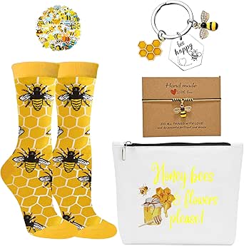 Amazon.com: HIGHTERTON 5 Pcs Bee Gifts for Women, Novelty Party Present ...