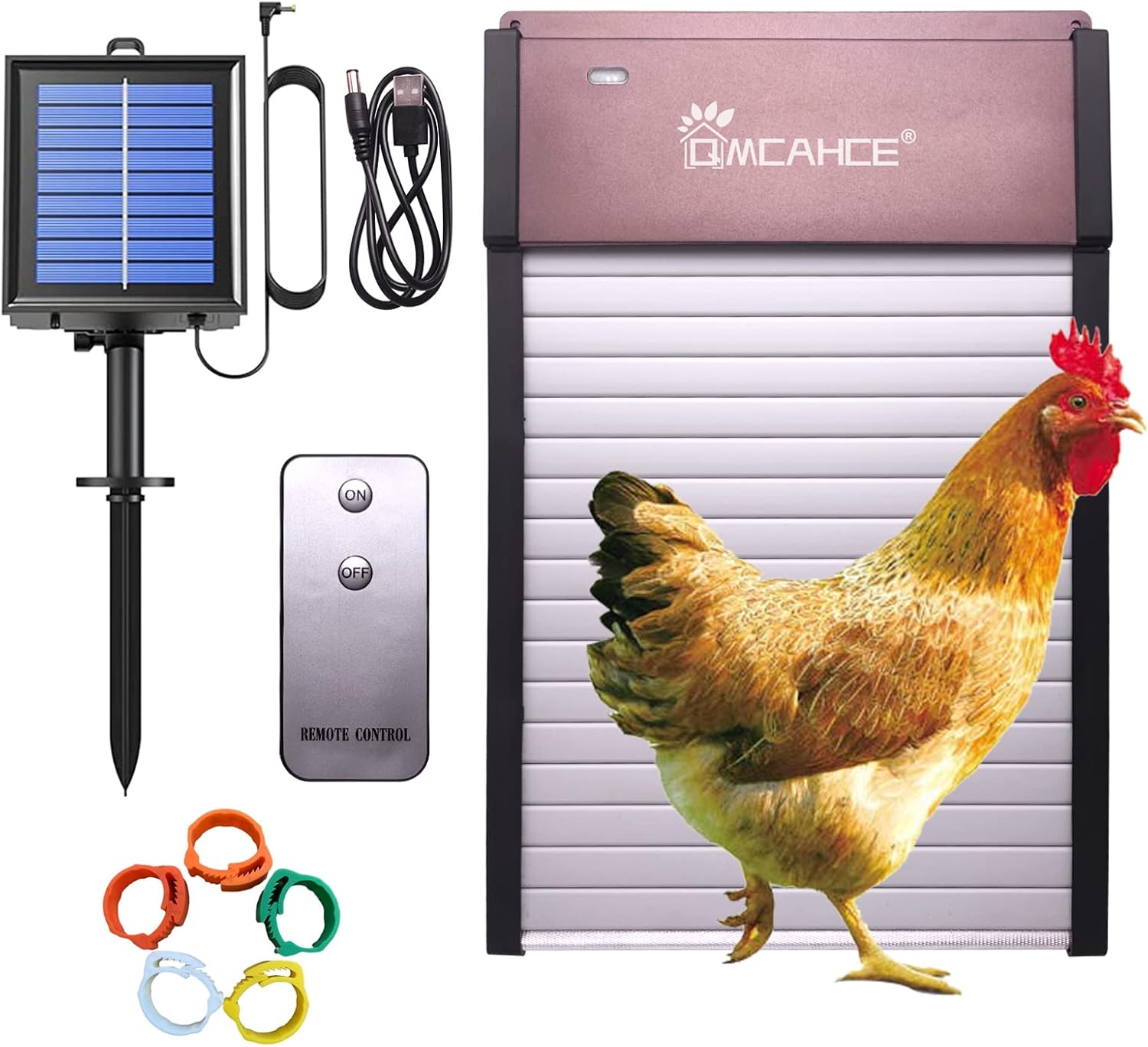Amazon.com: QMCAHCE Chicken Coop Door Multi-Modes Full Metal Door Timer ...