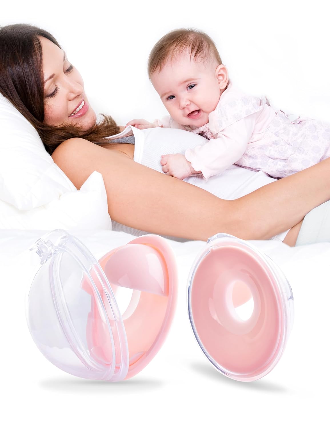 Amazon.com : HOFISH 2 PCS Silicone Breast Pump Wearable Breast Shells ...