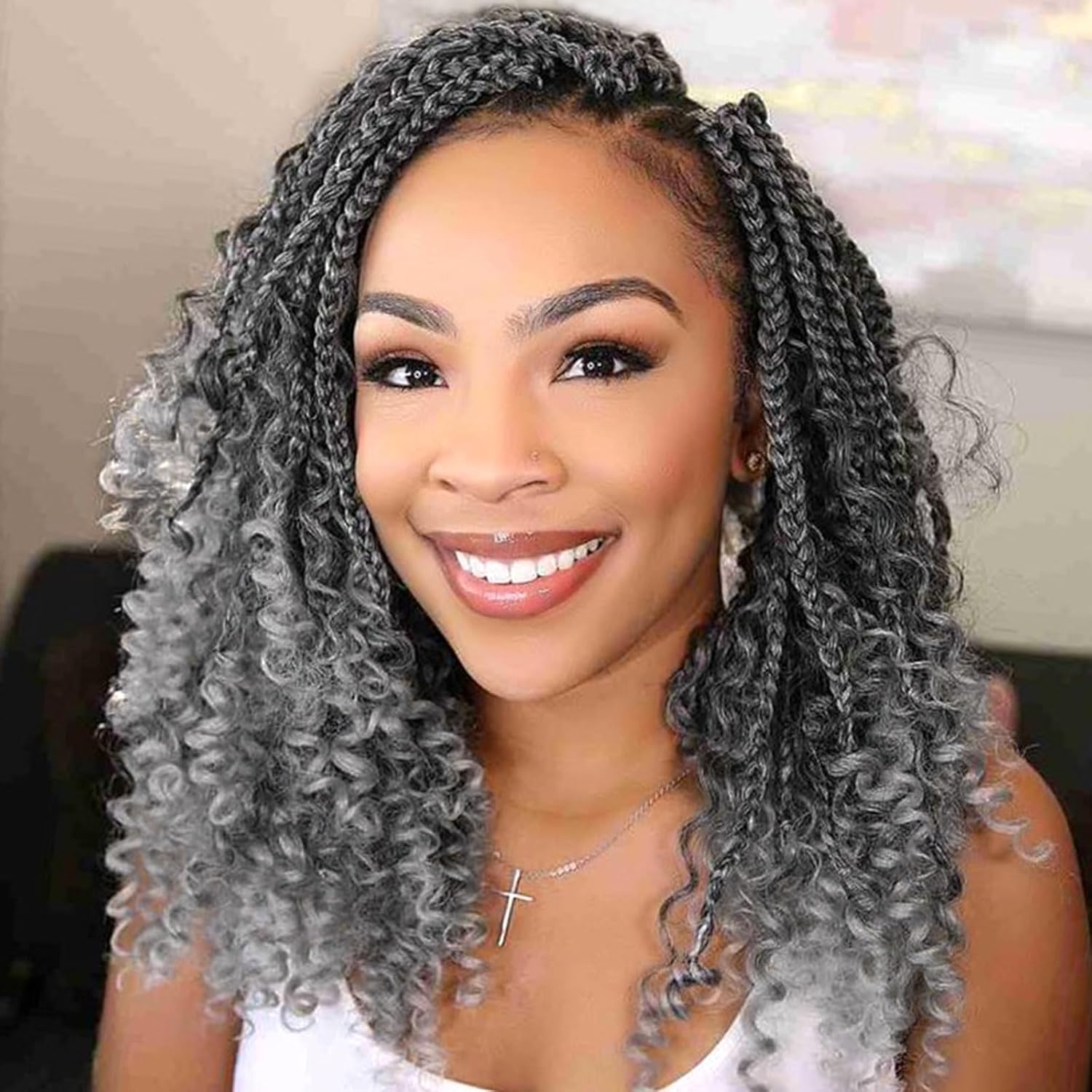Amazon.com : Fulcrum Goddess Box Braids Crochet Hair 10 Inch,9 Packs ...