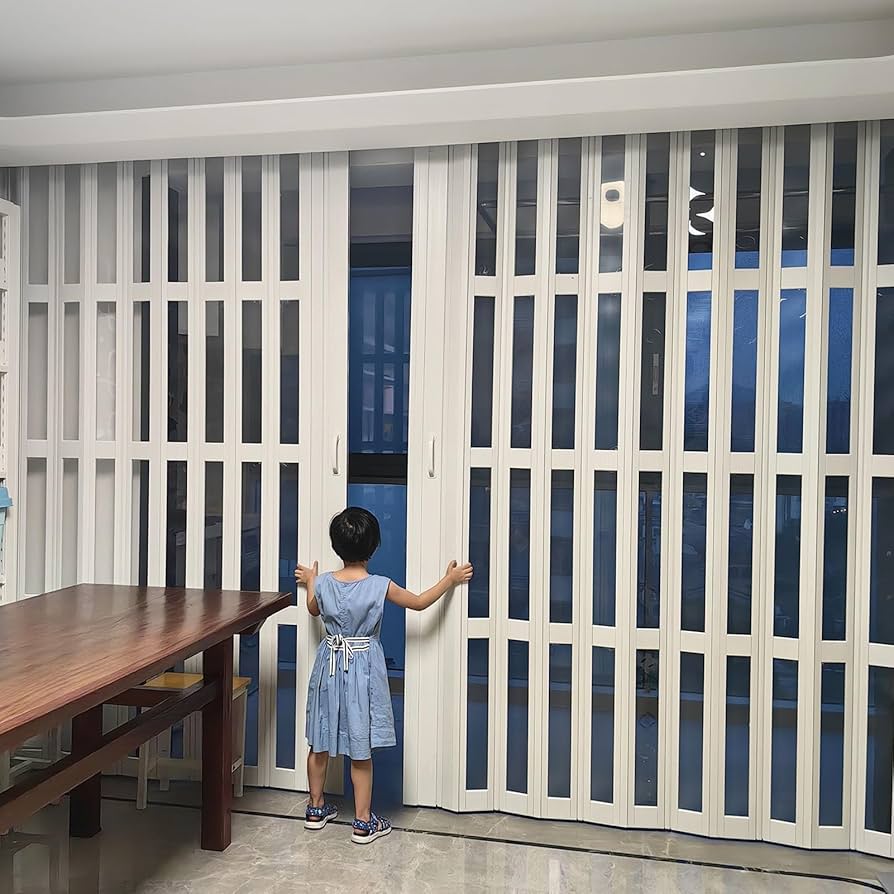 Plastic Folding Doors PVC Door Curtain Strip, 1.6 Mm Thick Sliding