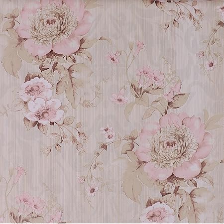 Amazon.com - Pink Floral Drawer Shelf Liner Self Adhesive Decorative ...