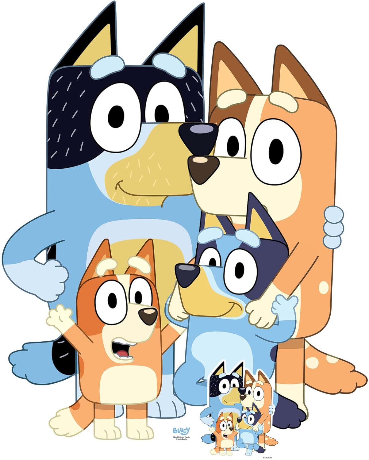 Amazon.com: Star Cutouts SC4465 Heeler Family Cardboard Cut Out - Bluey ...