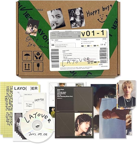 V - [Layover] (1 Ver.) Out Box + Photobook A + Photobook B + Lyric Book ...