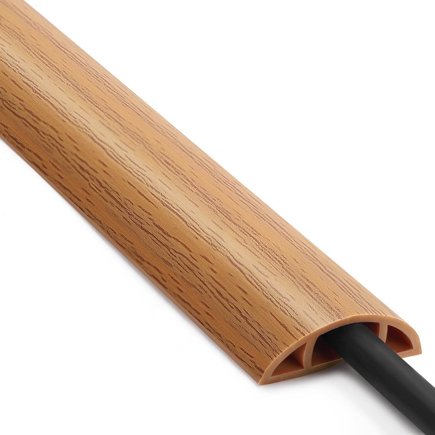 Amazon.com: Floor Cord Cover 6ft, Cord Hider Floor Yellow Oak Wood ...