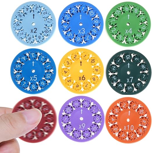 Amazon.com: JIEBEI Math Fidget Spinner, 9 Packs Math Fact Fidget ...