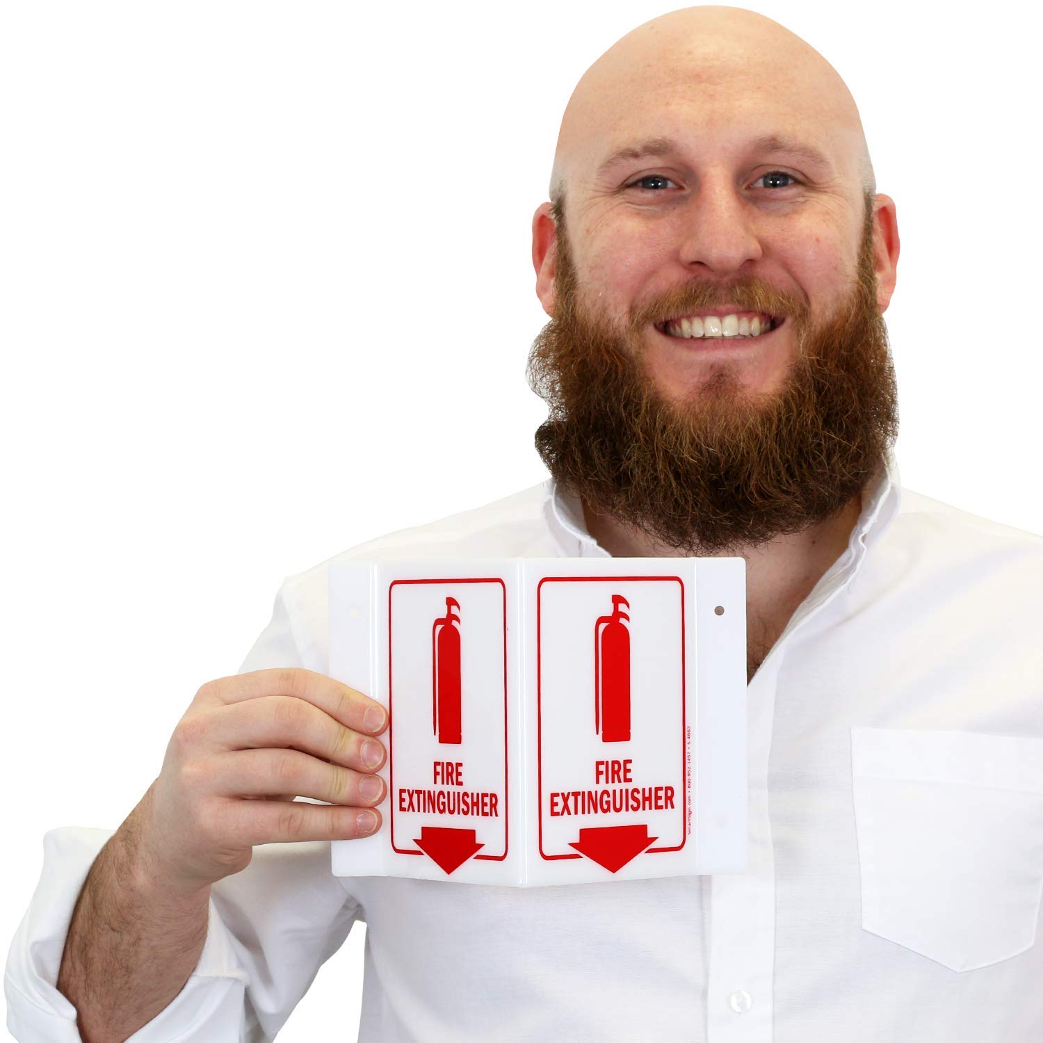 Snapklik.com : "Fire Extinguisher" Projecting Sign 5" X 6" Acrylic