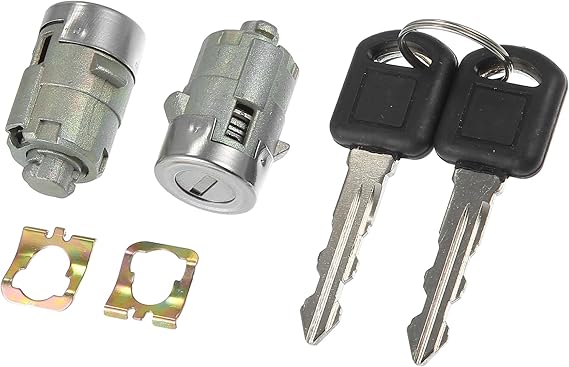 Amazon.com: Hihaha Front Left Right Door Lock Cylinder with Keys ...
