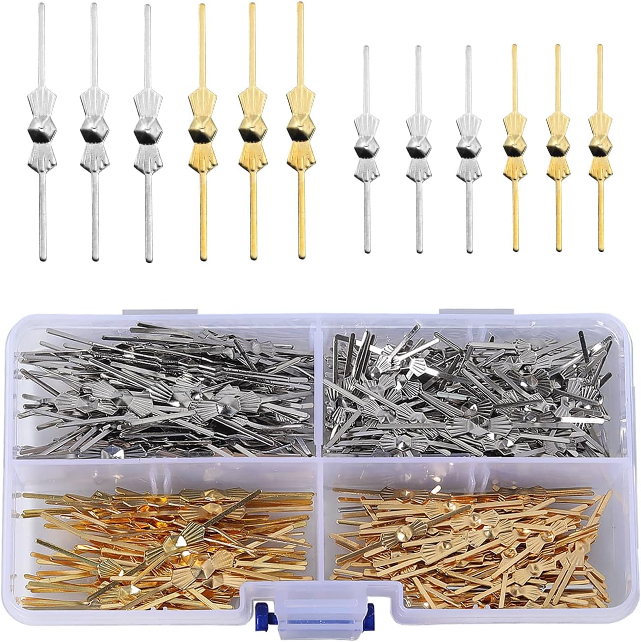 Amazon.com : LONGWIN 600pcs Chandelier Crystal Connectors Clips Pins, 2 ...