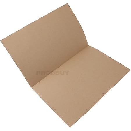 20 x A4 Foolscap Square Cut Folders Buff Brown Document Wallets ...